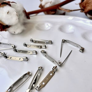 Set of 20 Pins 30 Mm in Silvery Color. Japanese Pins of High Quality ...