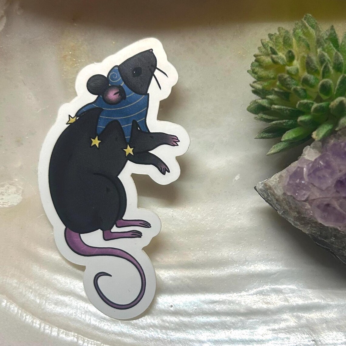 Jester Rat Vinyl Sticker - Etsy
