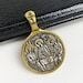 Gold Plating Orthodox Pendant "holy Trinity", Silver Pendant, Christian ...
