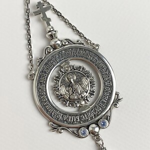 Silver Guardian Angel Driver's Pendant, Orthodox Pendant for Car ...