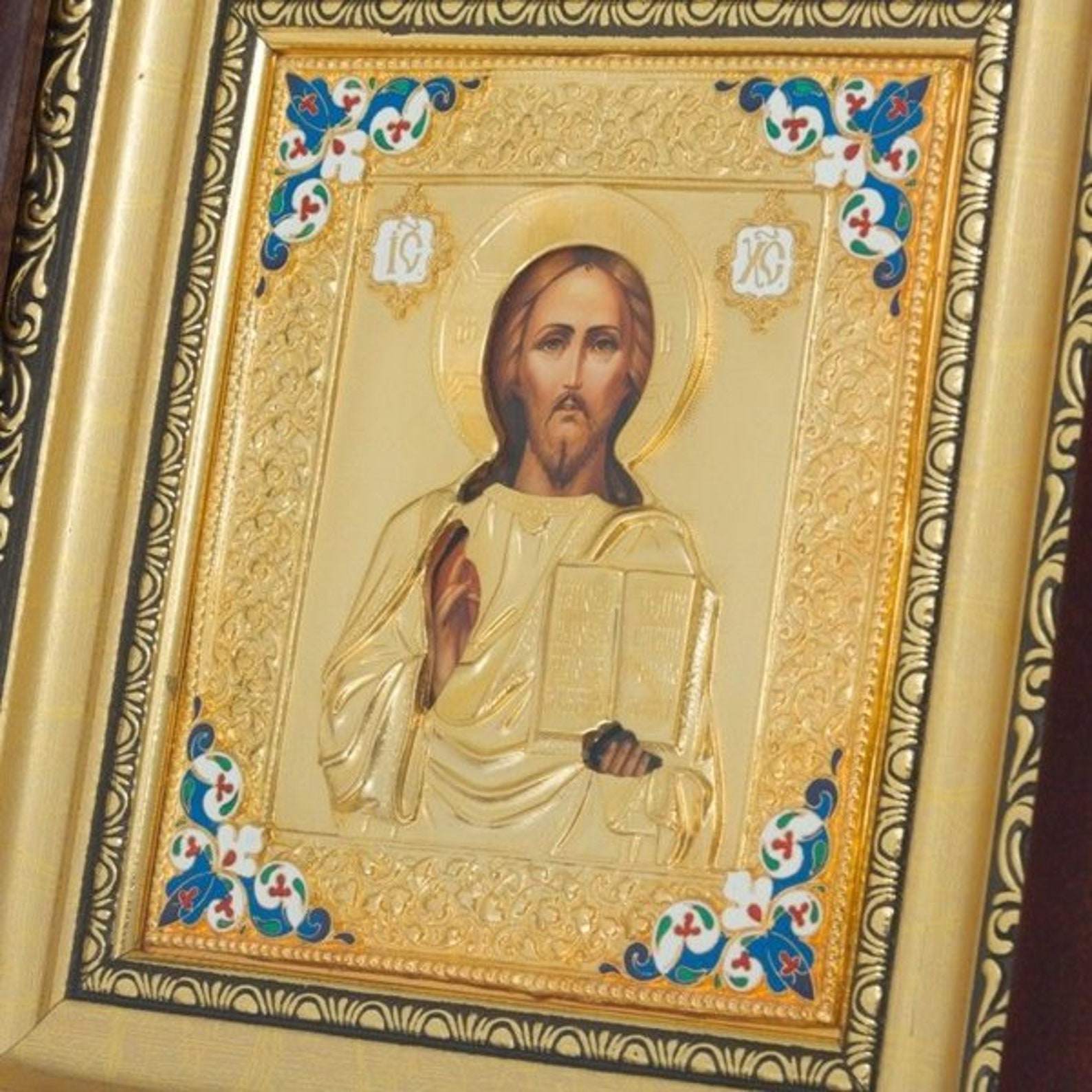 Gilded Jesus Christ The Lord Almighty Icon Orthodox Gift for | Etsy