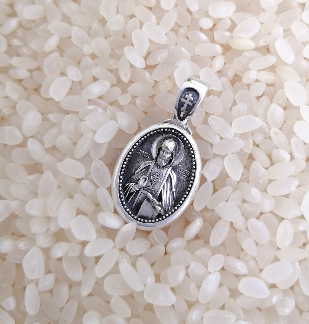 Silver Pendant of Job the Wonderworker of Pochaevsky With a Prayer - Etsy