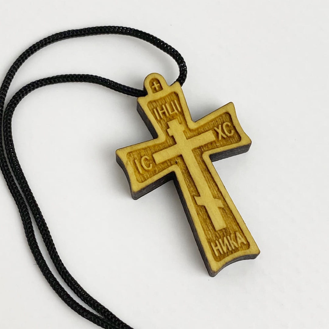 Orthodox Jewelry, Classic Orthodox Cross, Cross Pendant, Wood Cross ...