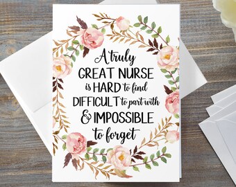 Nurse Card Retirement Card Nurse Leaving Card Nurse - Etsy