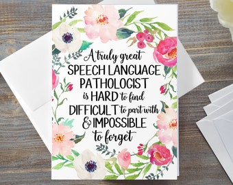 Personalized Slp Graduation Card, Custom Slp Gift, Speech and Language ...