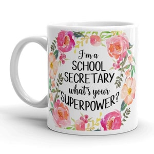 School Secretary Gift Mug for School Secretary School - Etsy