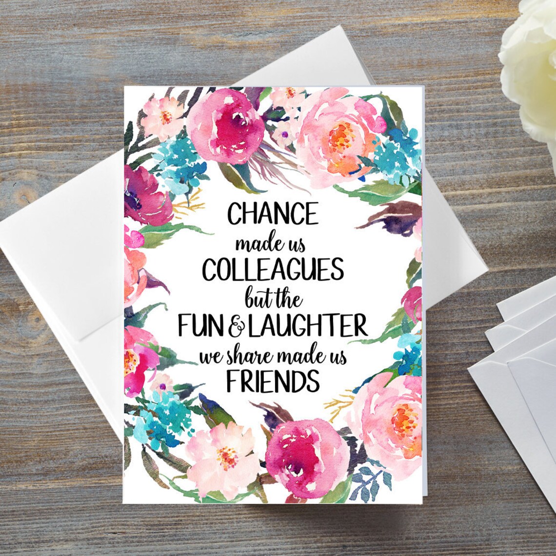 Colleague Leaving Card Farewell Card Retirement Card - Etsy