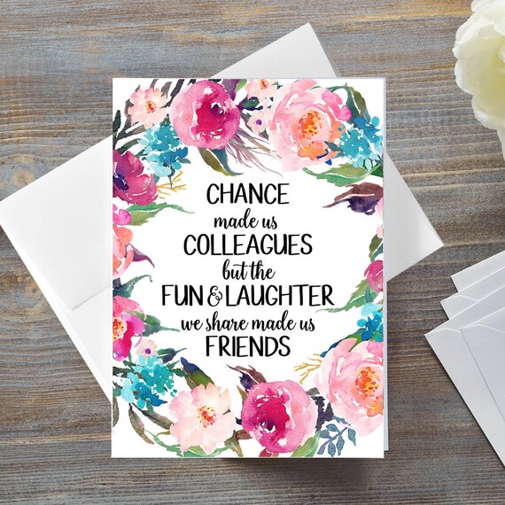 Colleague Leaving Card Farewell Card Retirement Card | Etsy