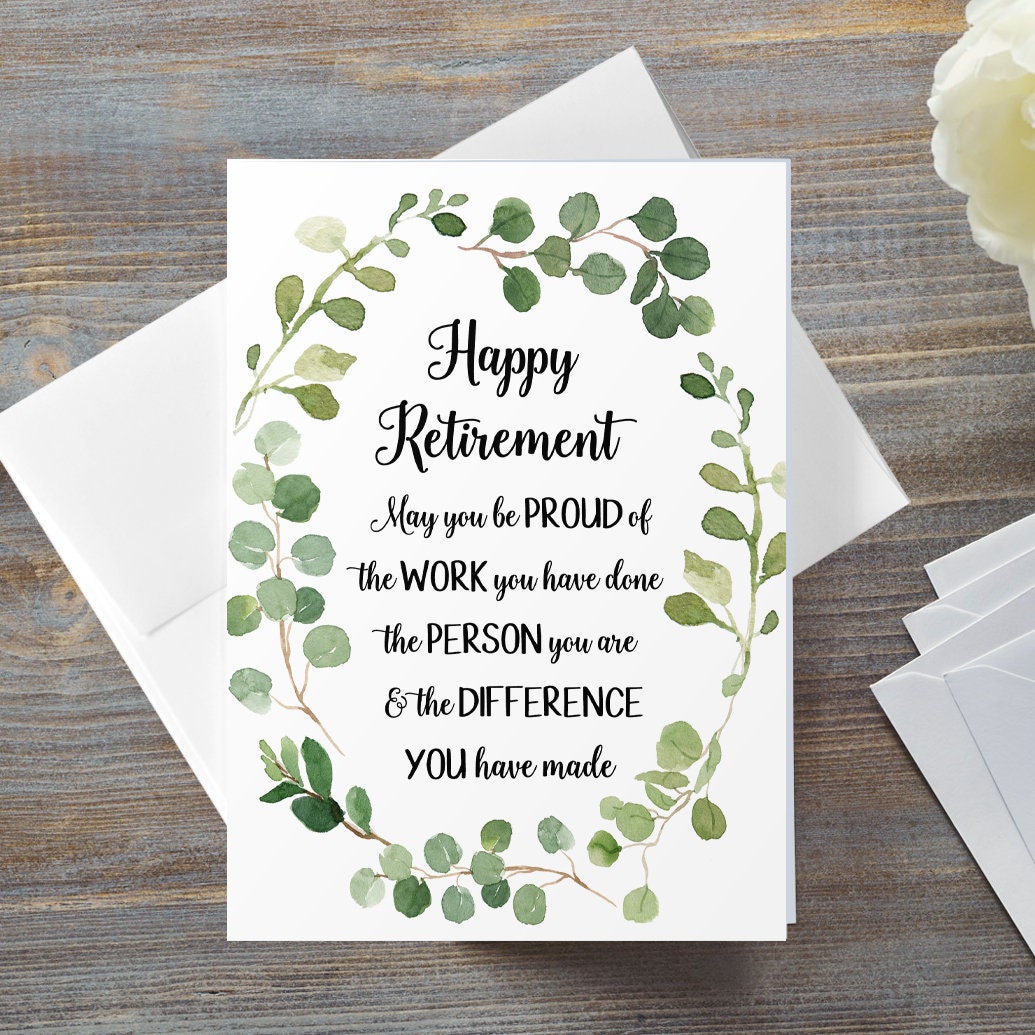 Retirement Cards Leaving Work Card Card for Retiring - Etsy Canada