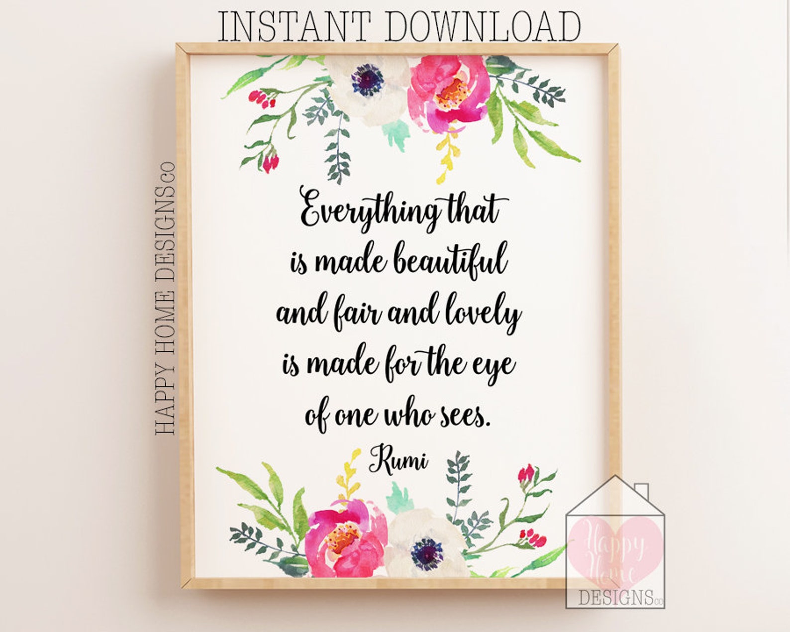 Rumi Poetry Rumi Printable Rumi Wall Art Rumi Quote Print - Etsy