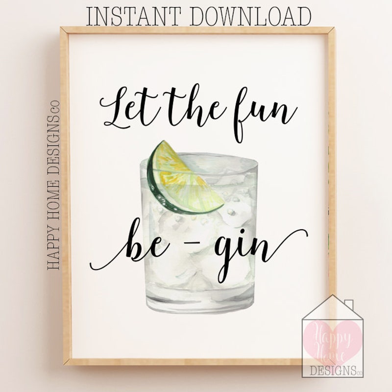 Let the Fun Be Gin - Etsy