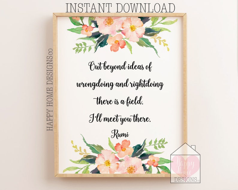 Rumi Quotes Rumi Wall Art Rumi Prints Rumi Printables Set | Etsy