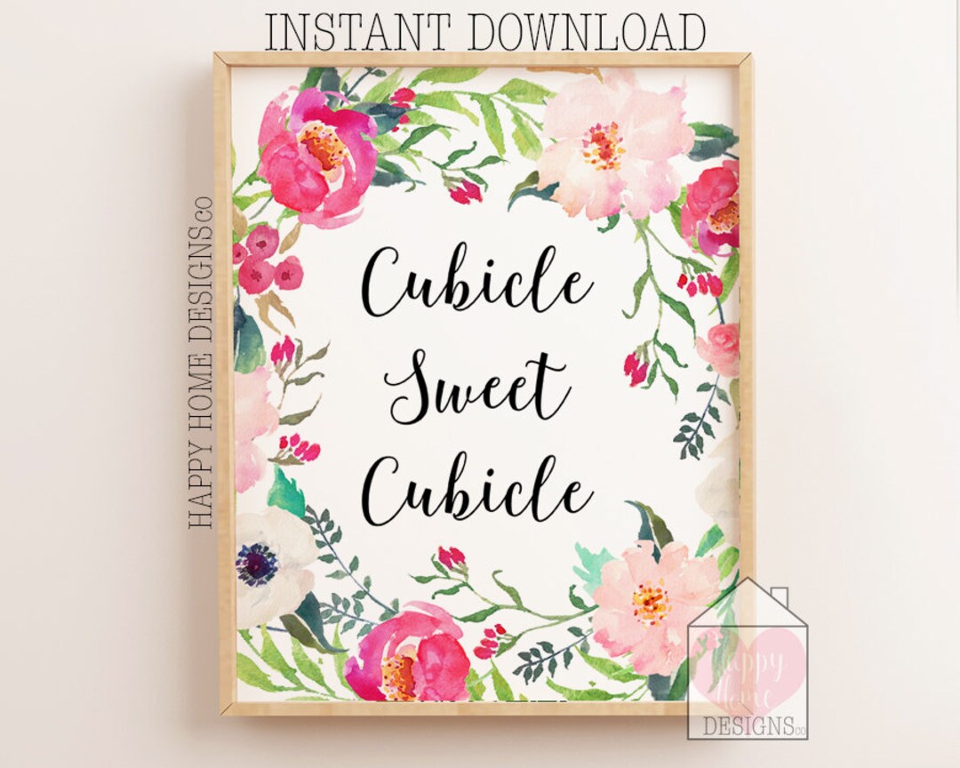 Cubicle Sweet Cubicle Cubical Print Cubicle Decor Cubicle - Etsy
