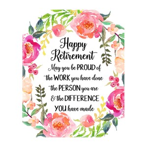 Retirement Gifts, Retirement Canvas, Retirement Quote, Retiring From ...