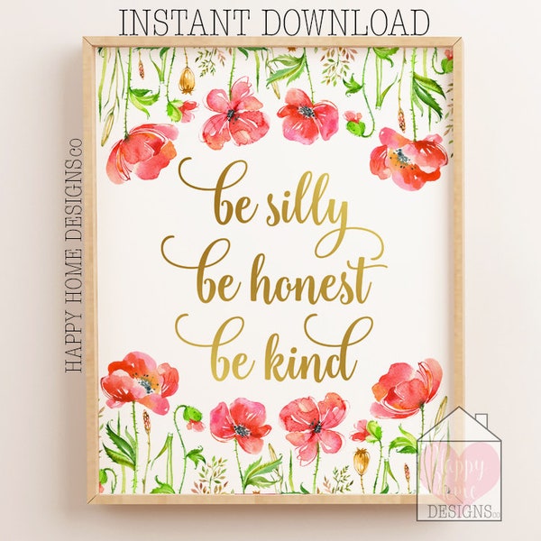 Be Silly Be Honest - Etsy