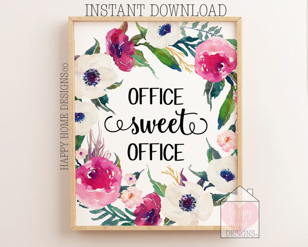 Office Sweet Office Print Office Wall Art Office Signs - Etsy