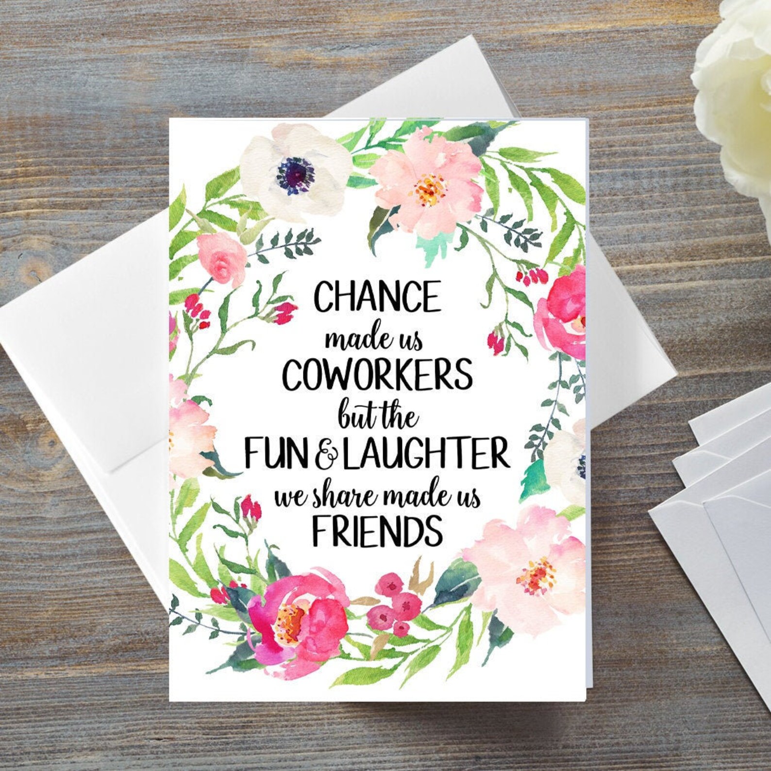 Card For Coworker Chance Made Us Coworkers Card Coworker | Etsy
