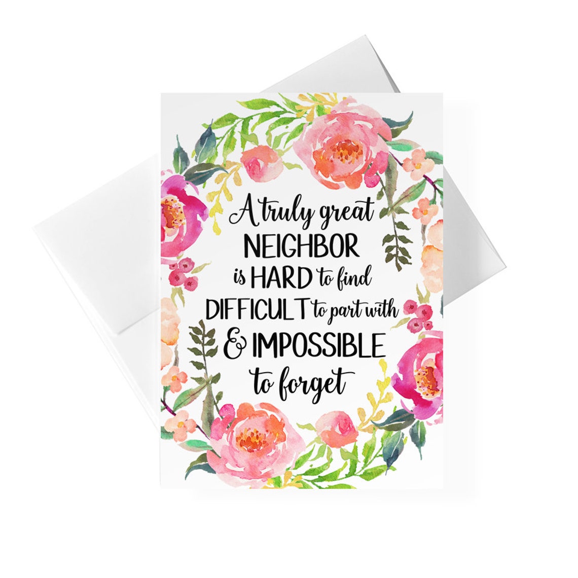 Neighbor Card Moving House Card New Home Card A Truly Great | Etsy