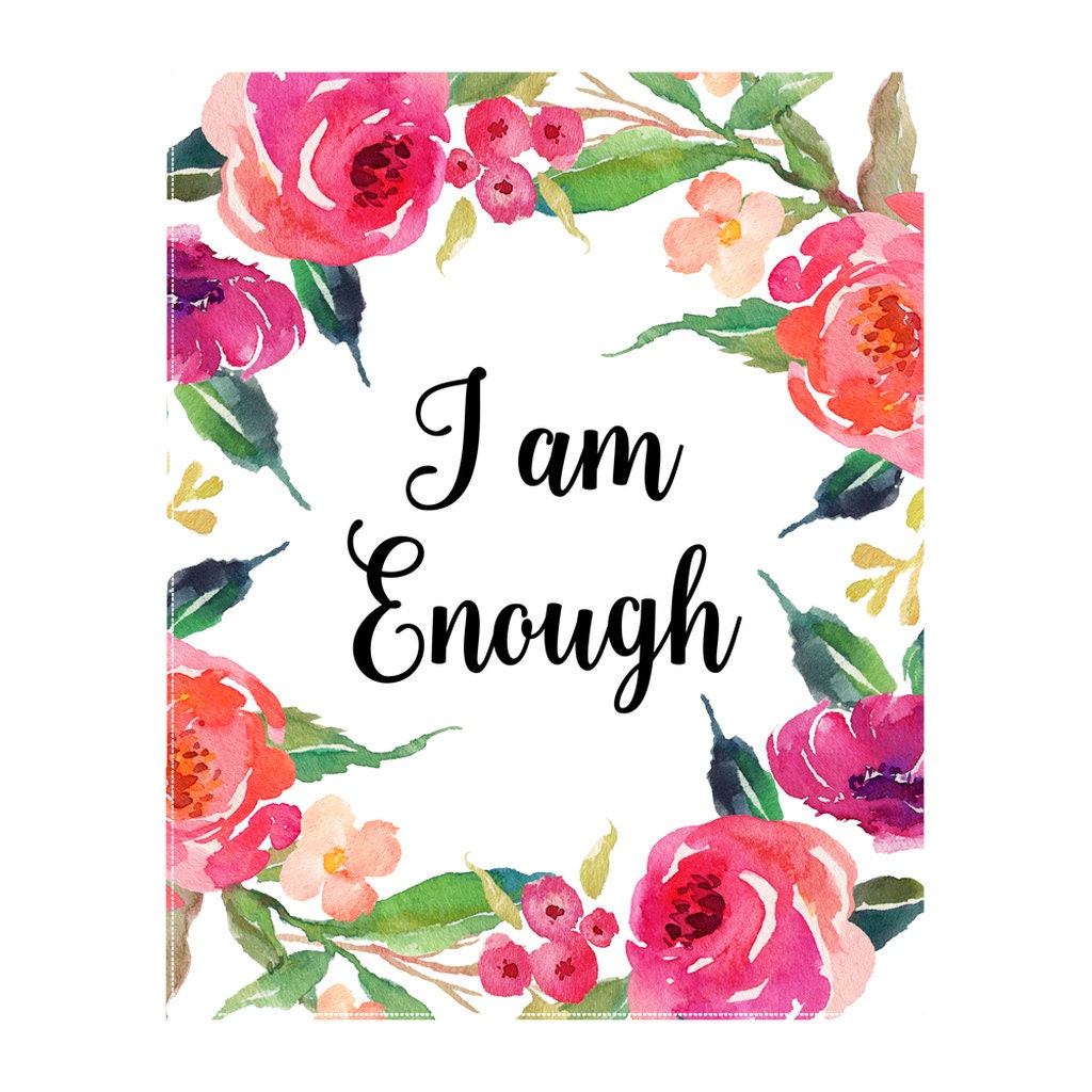 I Am Enough Canvas Print Positive Affirmation Canvas - Etsy UK