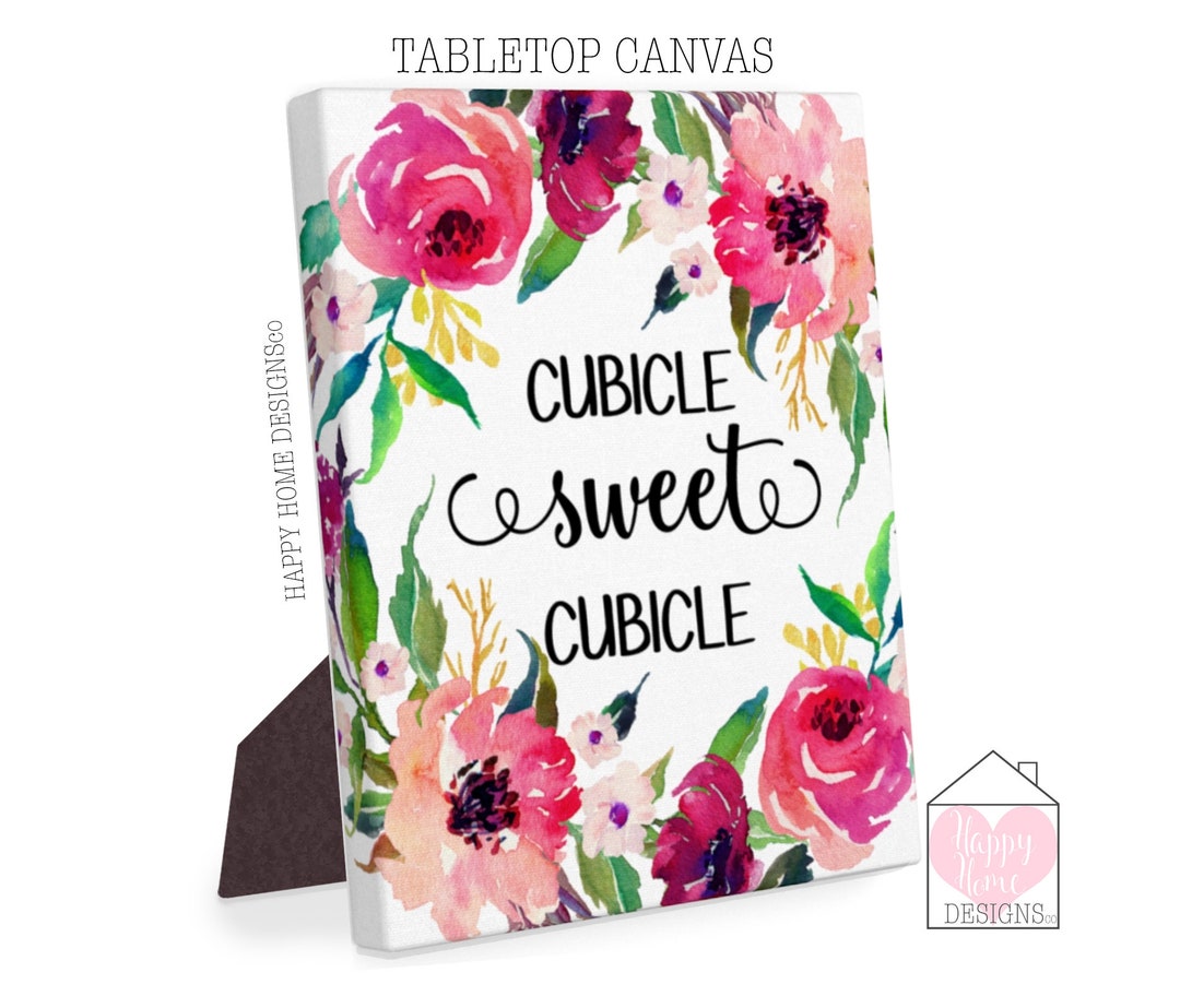 Cubicle Wall Decor, Cubicle Sweet Cubicle, Cubicle Canvas, Cubicle ...