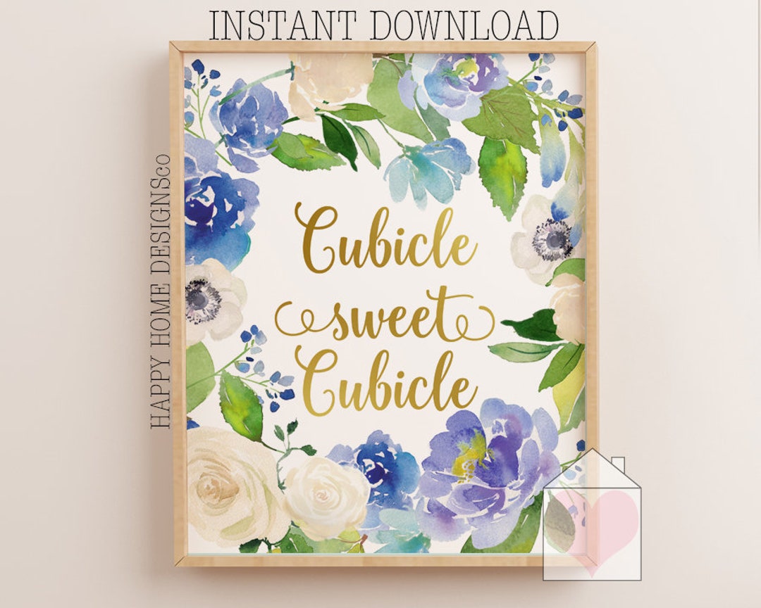 Cubicle Sweet Cubicle Printable Cubicle Wall Art Office - Etsy