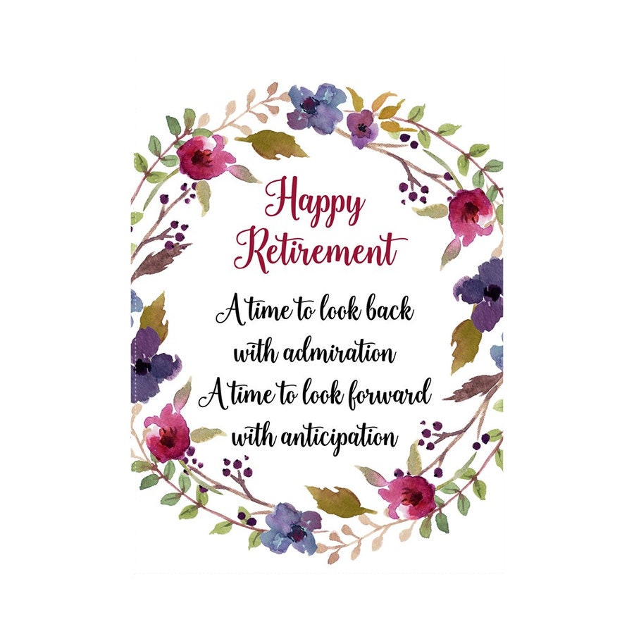Retirement Gifts Retirement Canvas Sign Retirement Quotes - Etsy UK