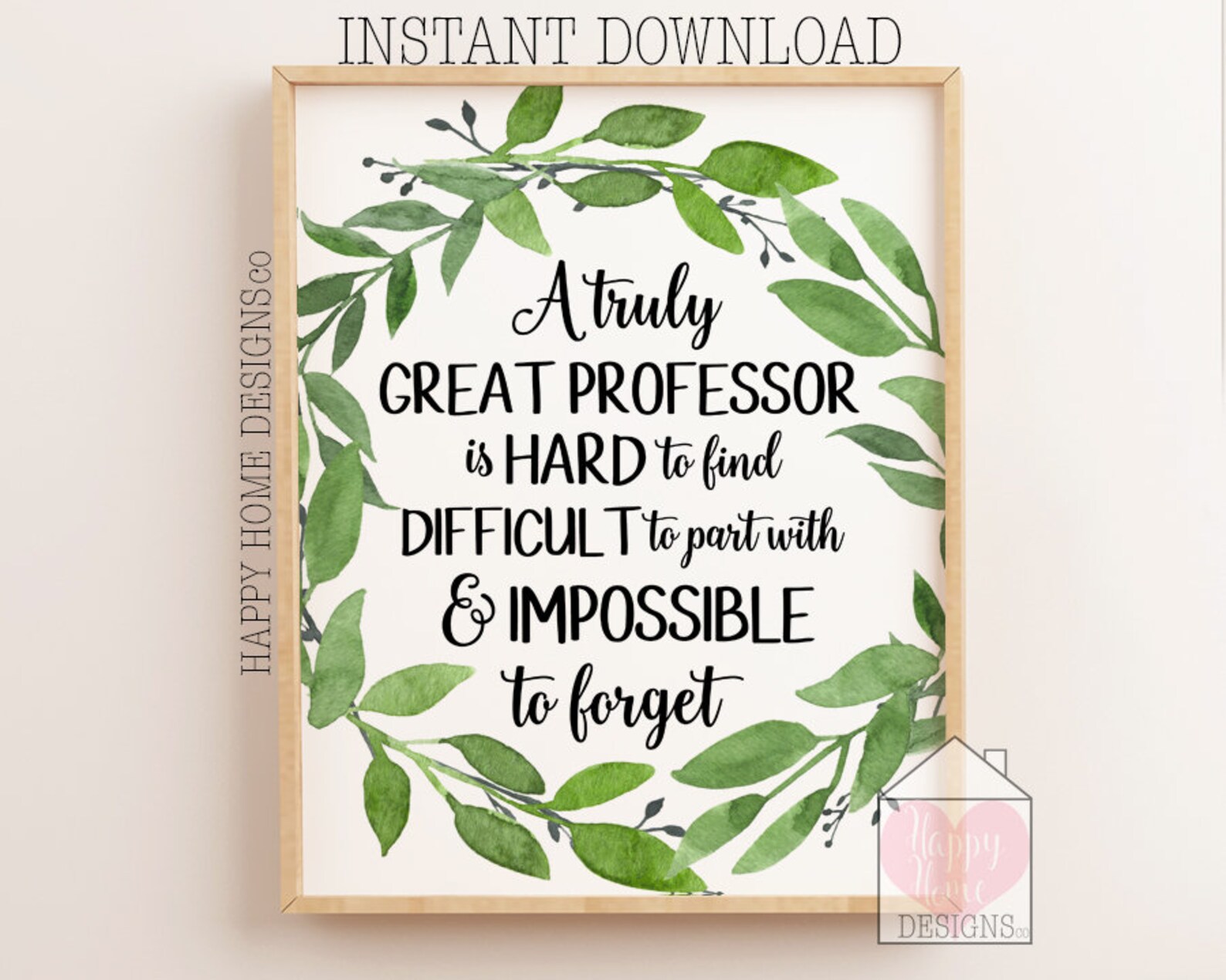 Professor Gift Professor Printable Professor Retirement - Etsy