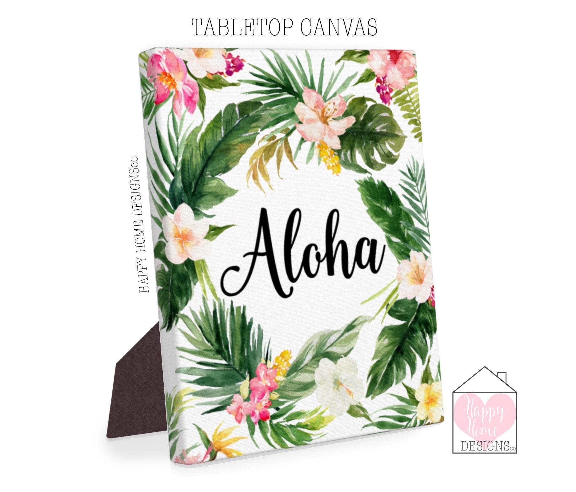 Aloha Canvas Aloha Print Aloha Wall Art Aloha Sign | Etsy