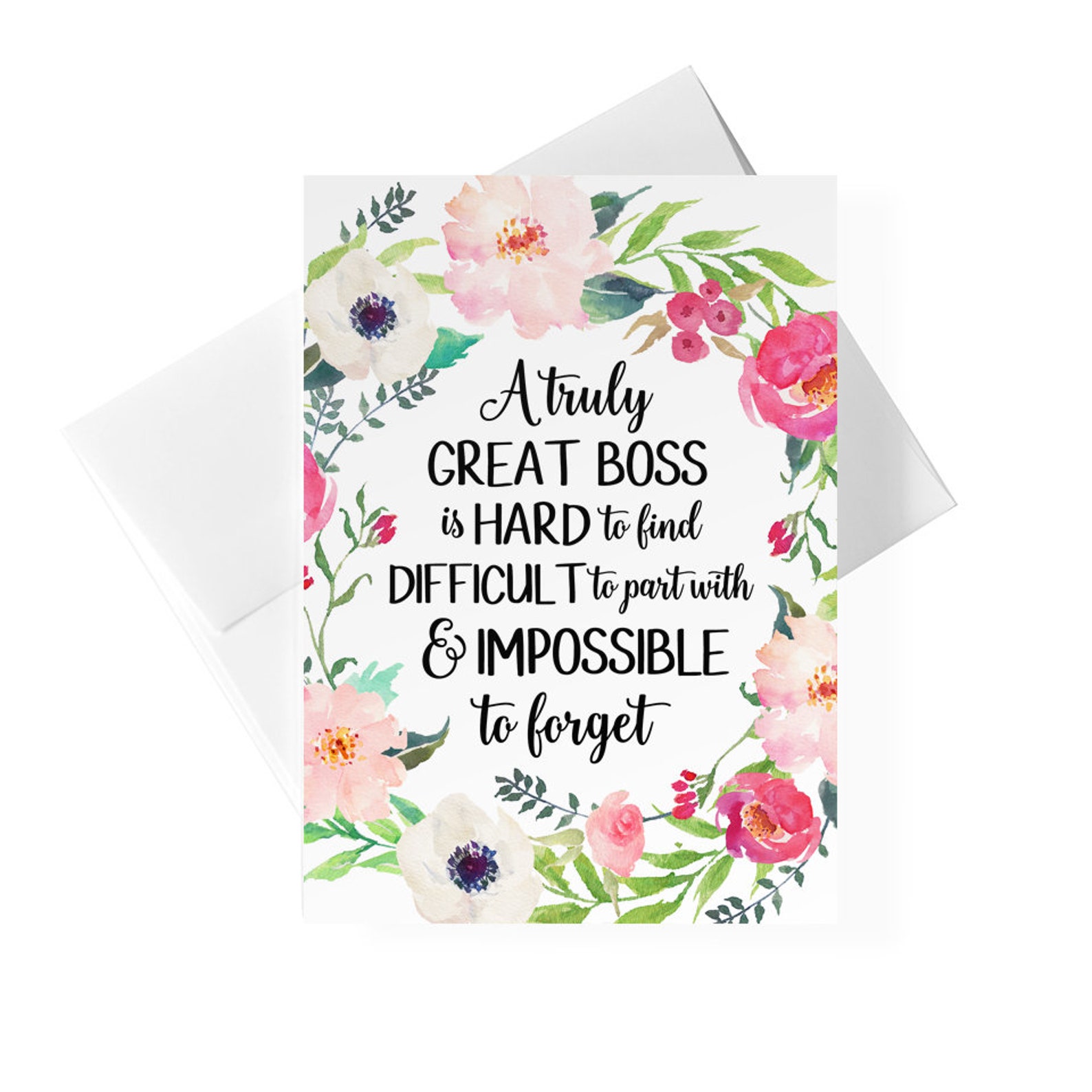 Boss Card Boss Leaving Boss Retiring Leaving Work Card A | Etsy