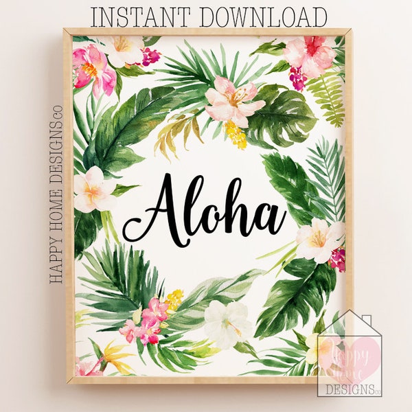 Aloha Printable Art - Etsy