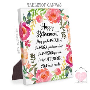 Retirement Gifts, Retirement Canvas, Retirement Quote, Retiring From ...
