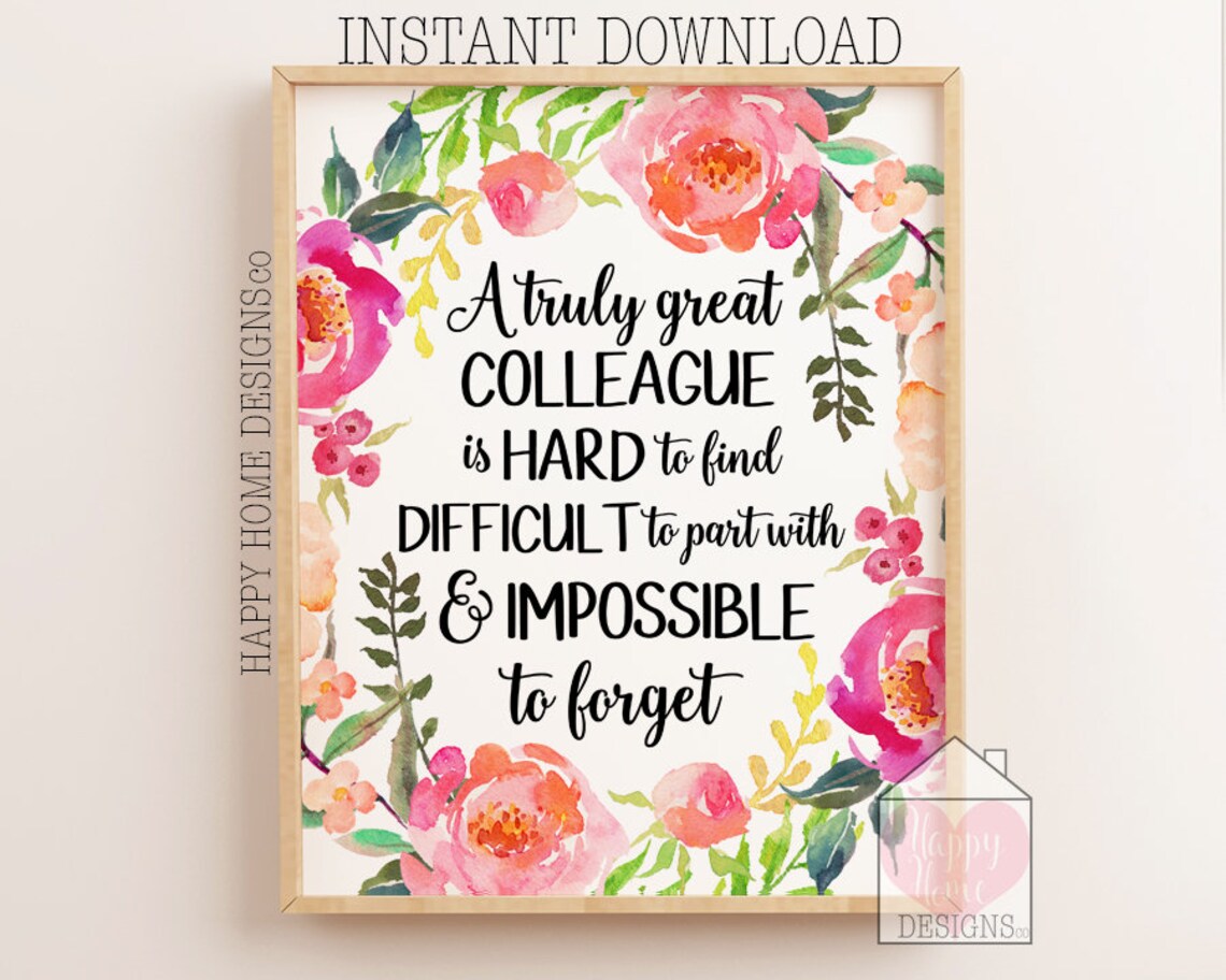 A Truly Great Colleague is Hard to Find Colleague Gift - Etsy UK