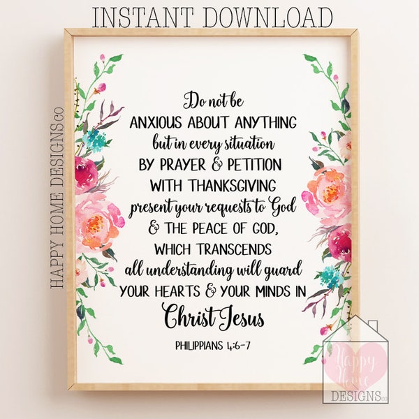 Philippians 4 6 - Etsy