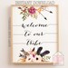 Welcome to Our Tribe Printable, Welcome Sign, Our Tribe Print ...