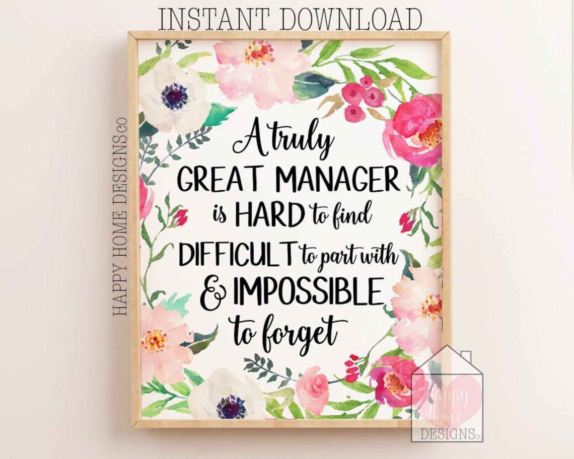 A Truly Great Manager is Hard to Findmanager Gift Manager | Etsy