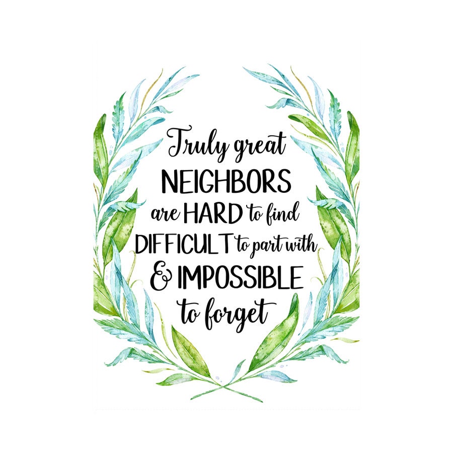 Neighbors Moving Away Gift Neighbors Moving Home Gift | Etsy UK