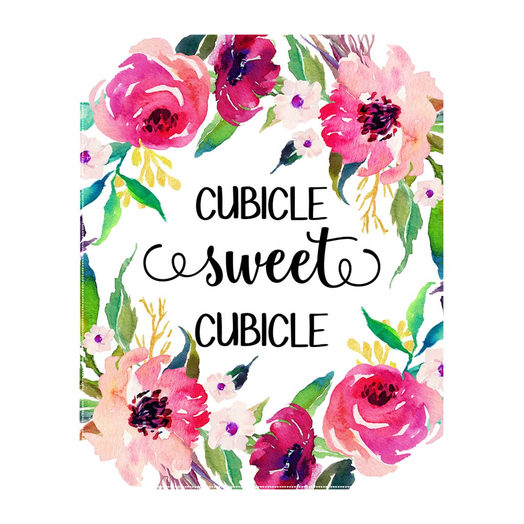 Cubicle Wall Decor Cubicle Sweet Cubicle Cubicle Canvas | Etsy