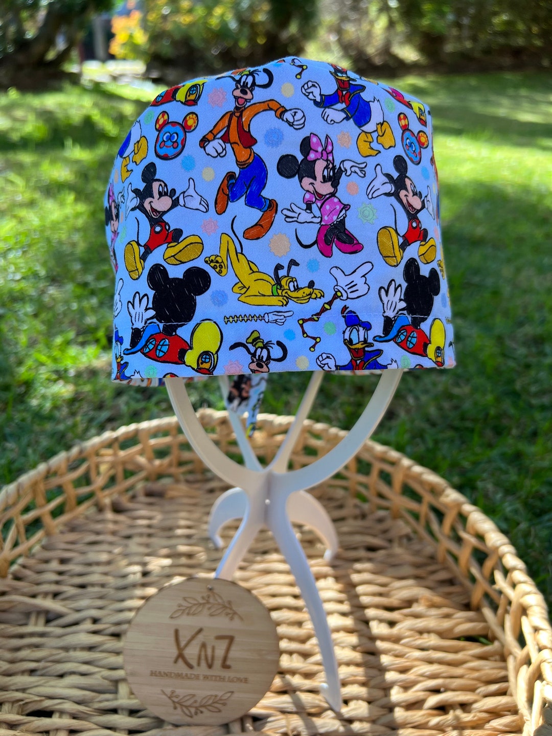 Mouse and Friends Surgical Scrub Hat -personalised Scrub Hats, Scrub ...