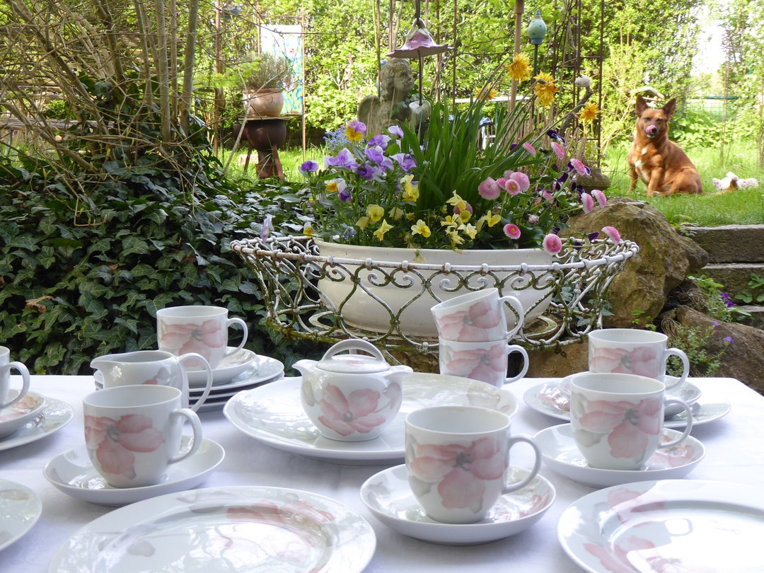 Vintage Coffee Tea Service for Six / Eight People Eschenbach Theme ...