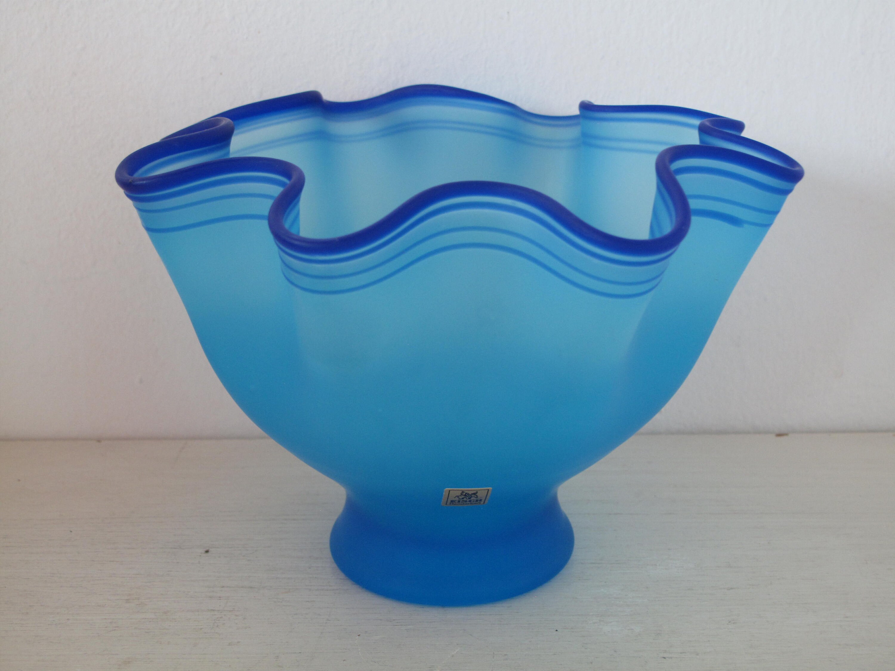 A beautiful design eisch glass vase /shell handmade from | Etsy