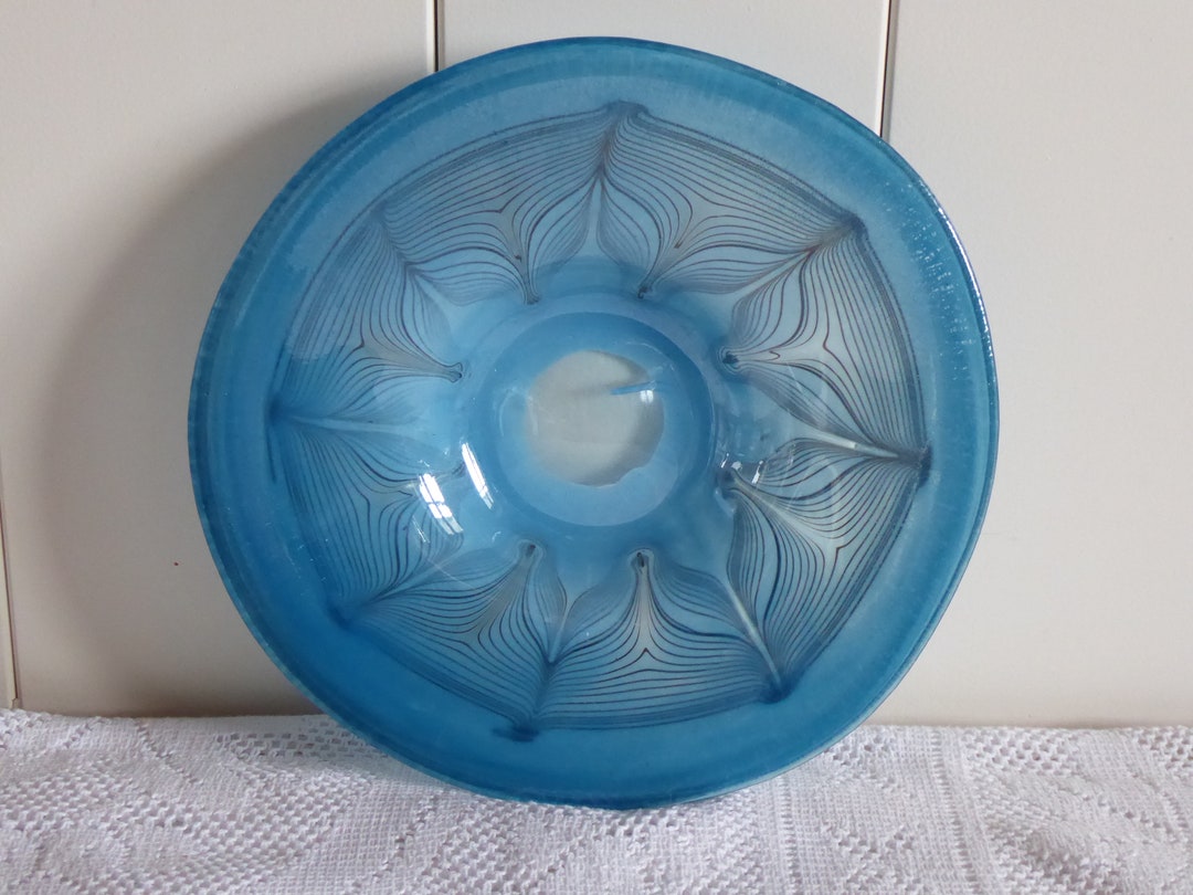A Beautiful Design Eisch Glass Bowl Handmade From Bavaria / Germany ...