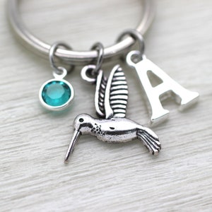 Hummingbird Keyring, Hummingbird Keychain, Bird Gift, Eternity Keyring ...