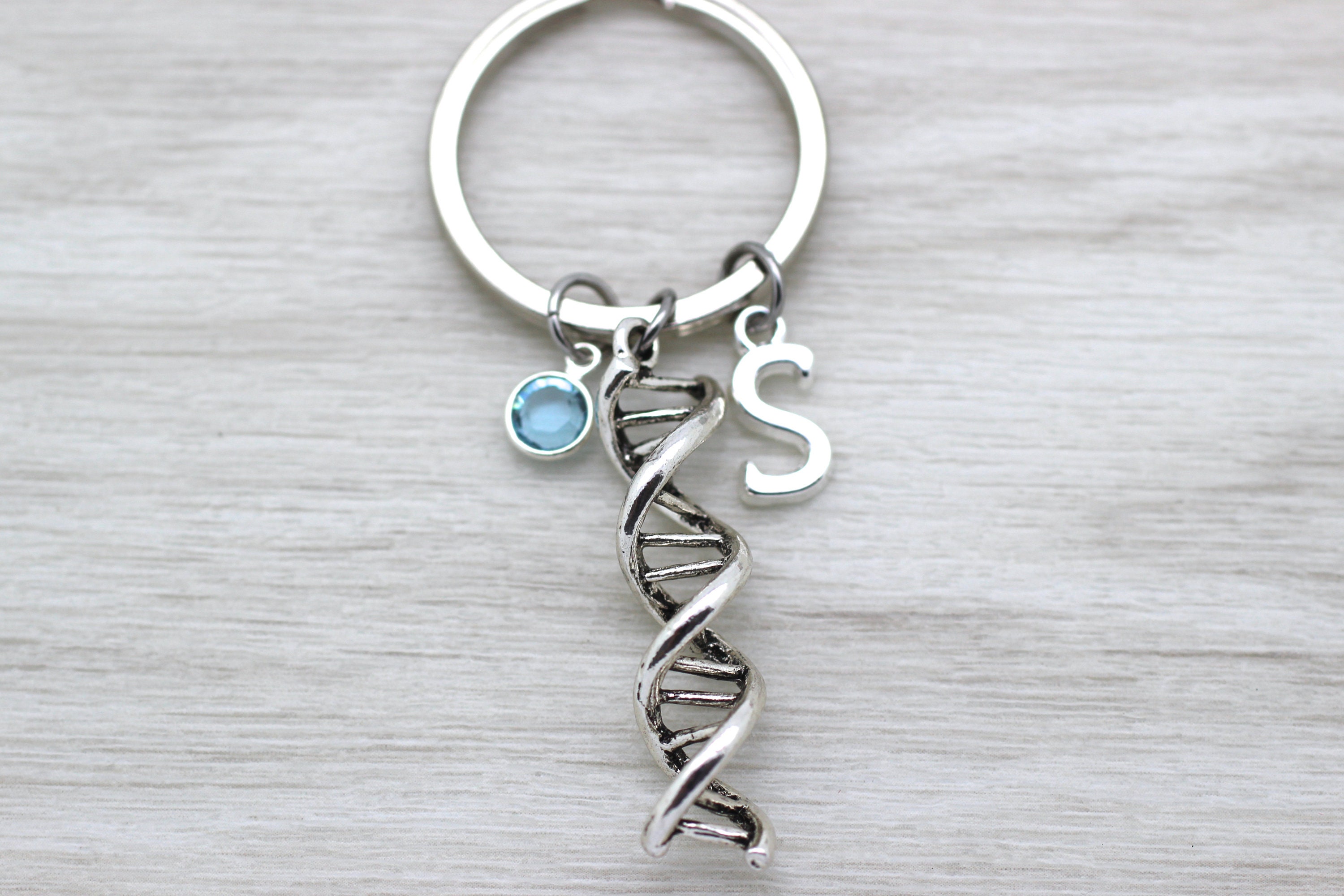 DNA Helix Keyring Family Keychain DNA Gift Science Gift - Etsy 日本