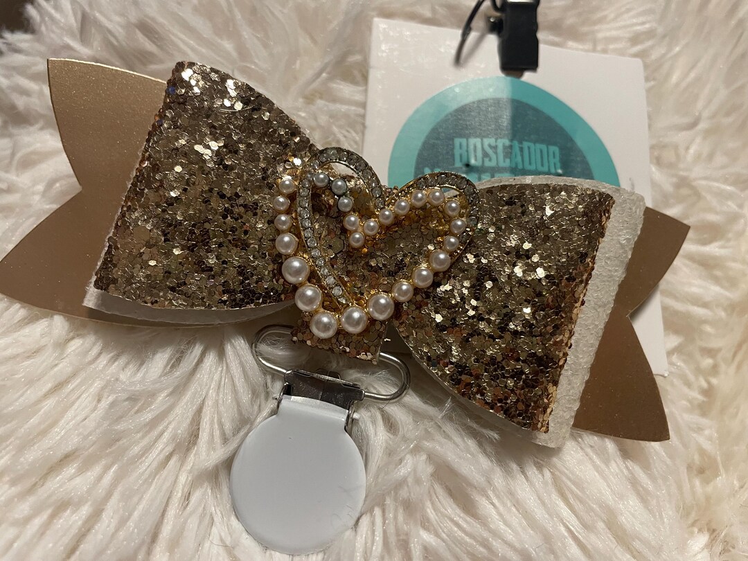 Ready Made Unique Gold Bow Ring Clip, Dog Show Ring Clip Exhibitor ...