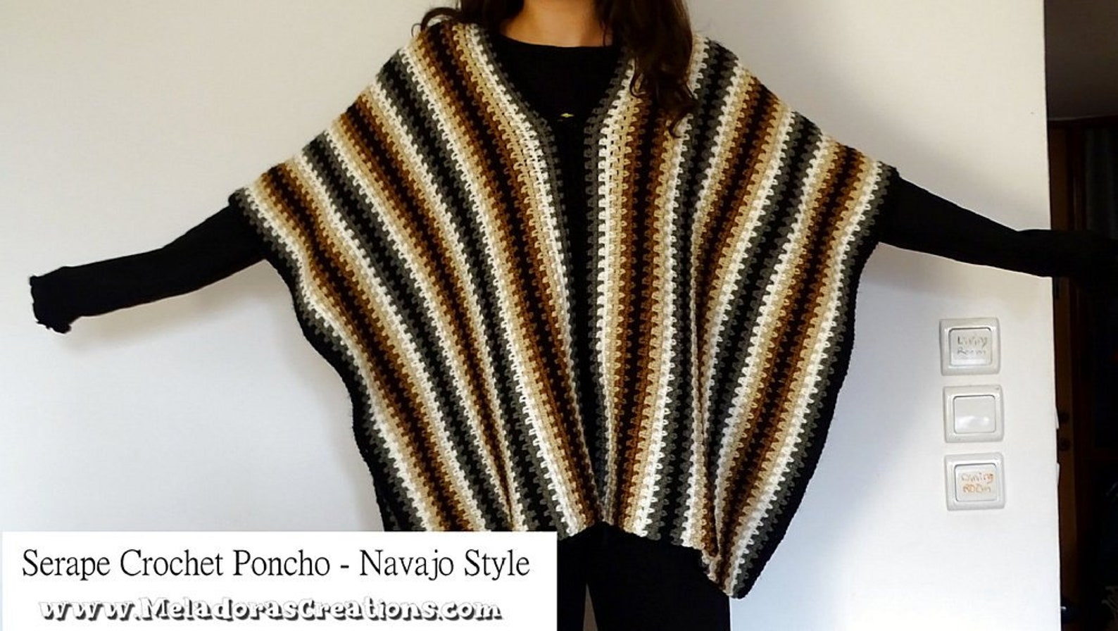 Crochet Serape Poncho Navajo Style Crochet PDF Pattern - Etsy
