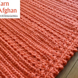 Bulky Yarn Crochet Afghan PDF Pattern - Etsy Israel