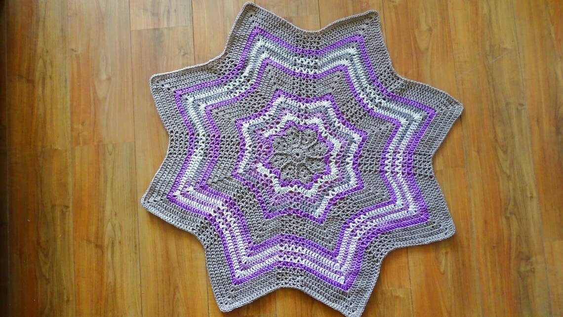 8 Point Star Crochet Afghan Pattern PDF | Etsy