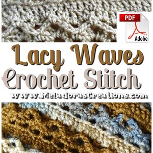 Lacy Waves Crochet Stitch - Etsy