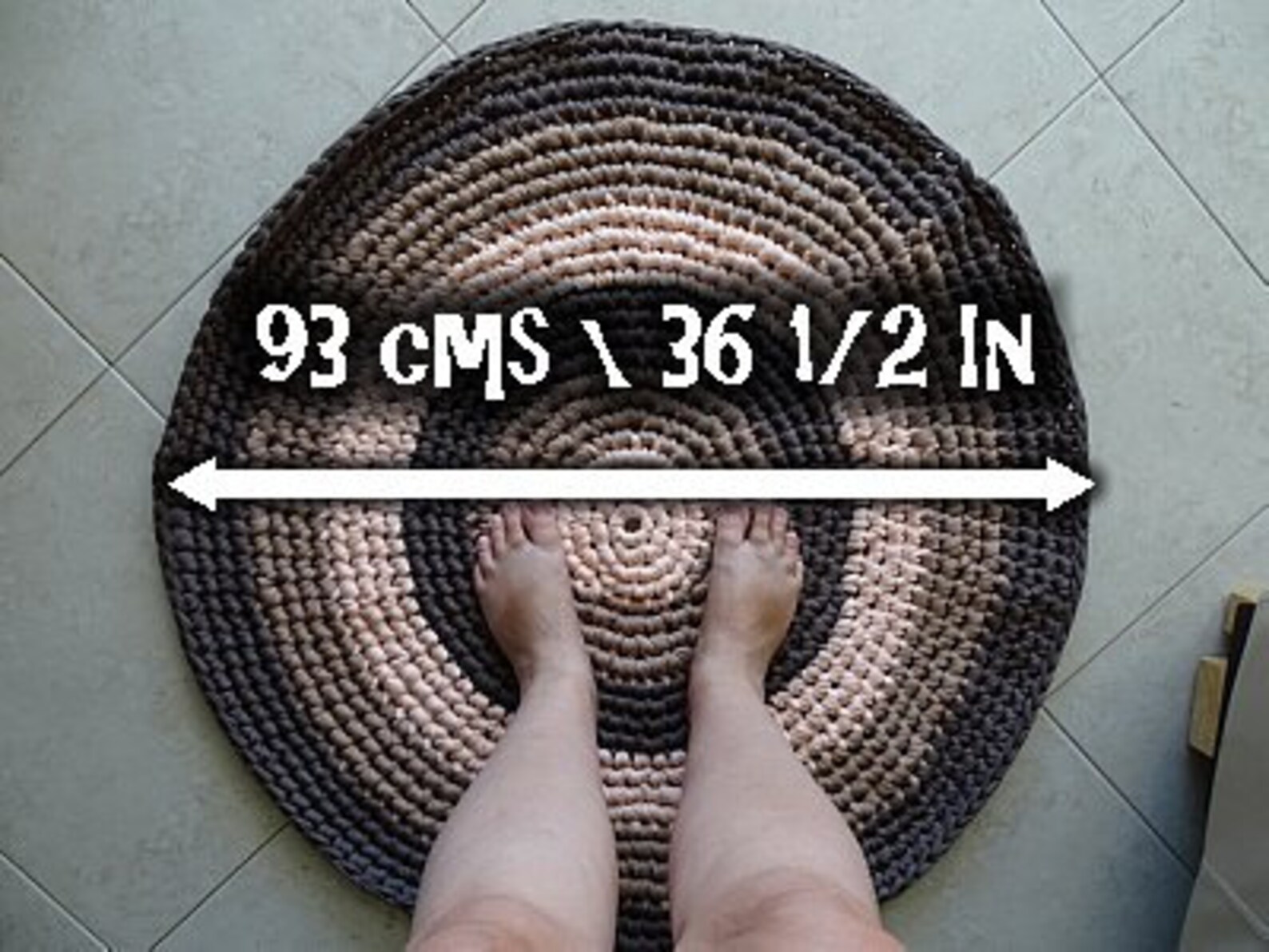 T – Shirt Yarn Round Rug – How to Crochet a Rug - Etsy