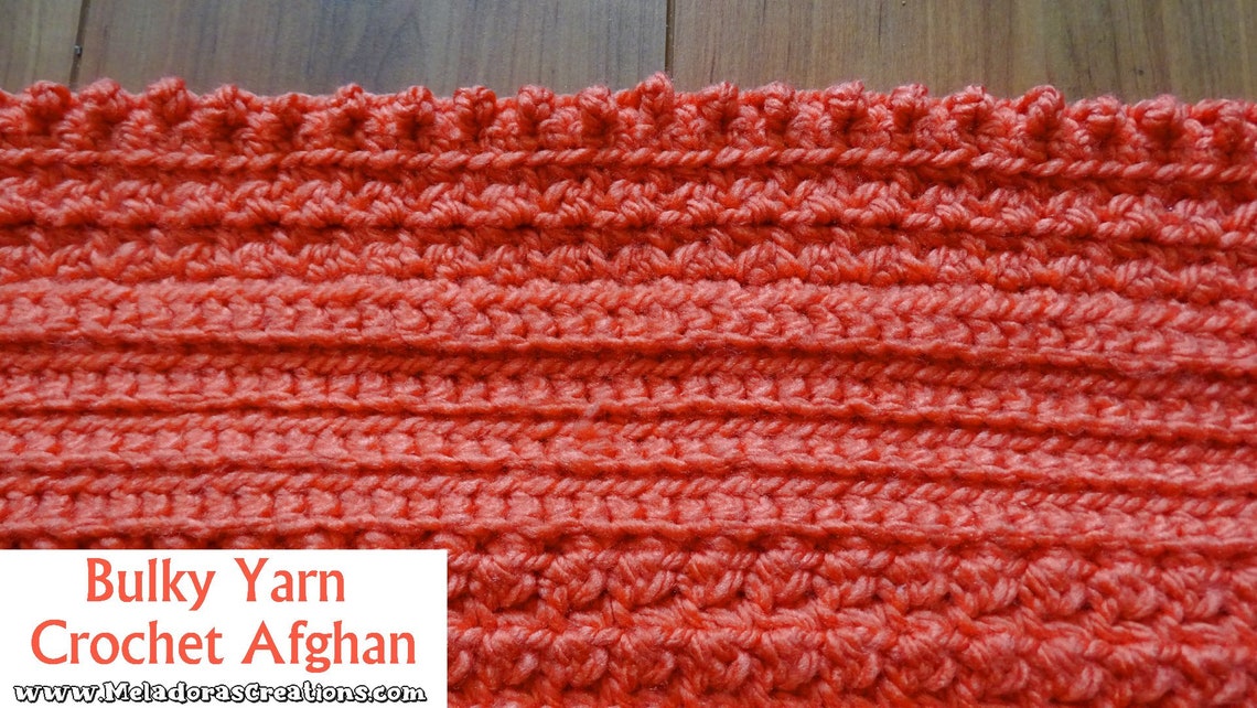 Bulky Yarn Crochet Afghan PDF Pattern - Etsy Israel